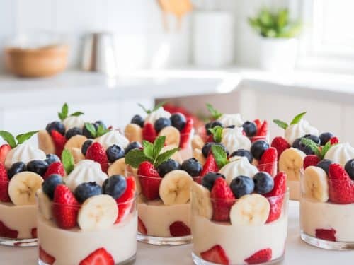 Delicious Vanilla Pudding Fruit Cups