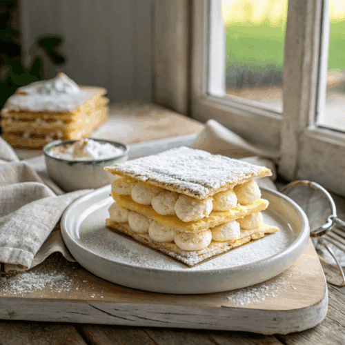 Napoleon Pastry Dessert Recipe | Classic French Treat
