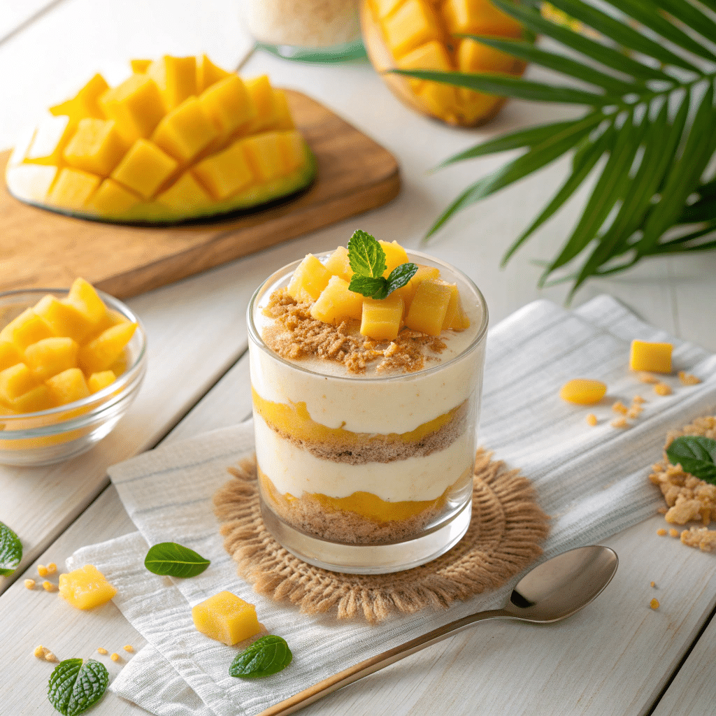 Mango Cheesecake Parfait – Easy No-Bake Dessert