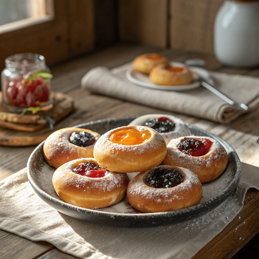 Czech Kolache Sweet Buns Recipe | Fruit Filled Pastry