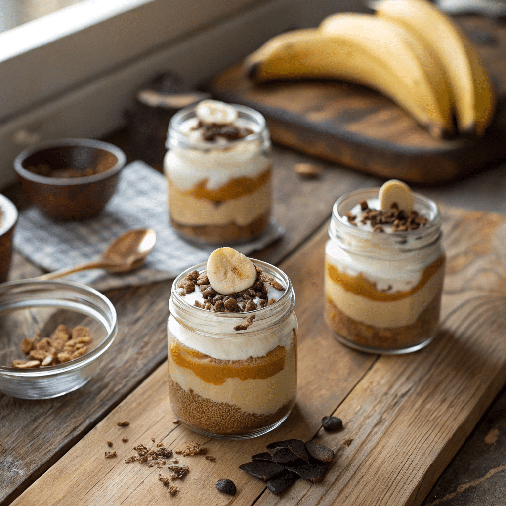 Layered Banoffee Pots | Easy No-Bake Dessert Recipe