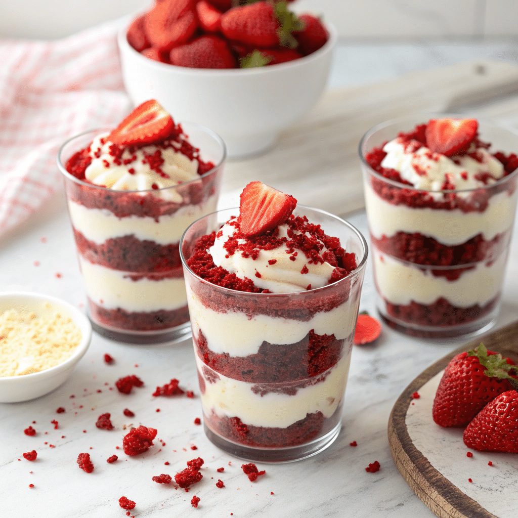 Red Velvet Trifle Cups – Easy Mini Dessert Recipe
