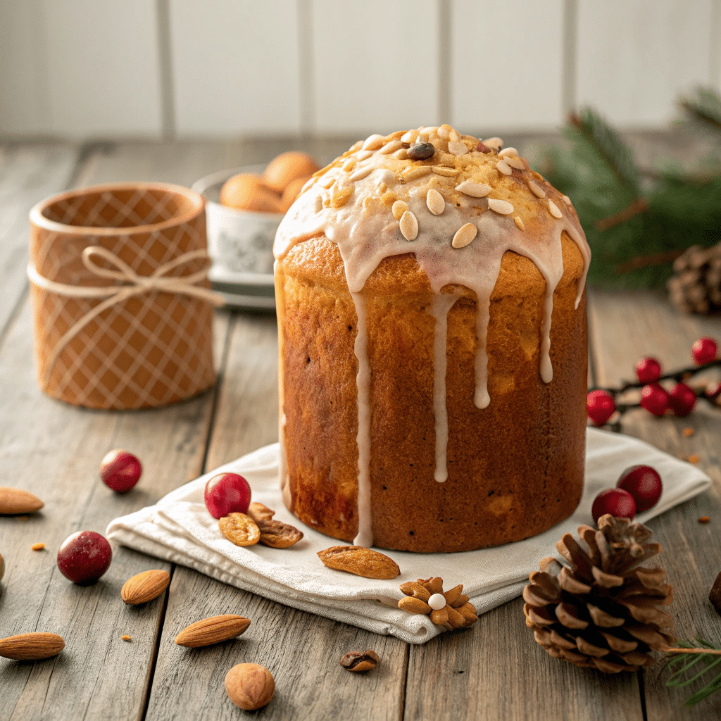 Italian Panettone Sparkling Wine Glaze Cake Recipe
