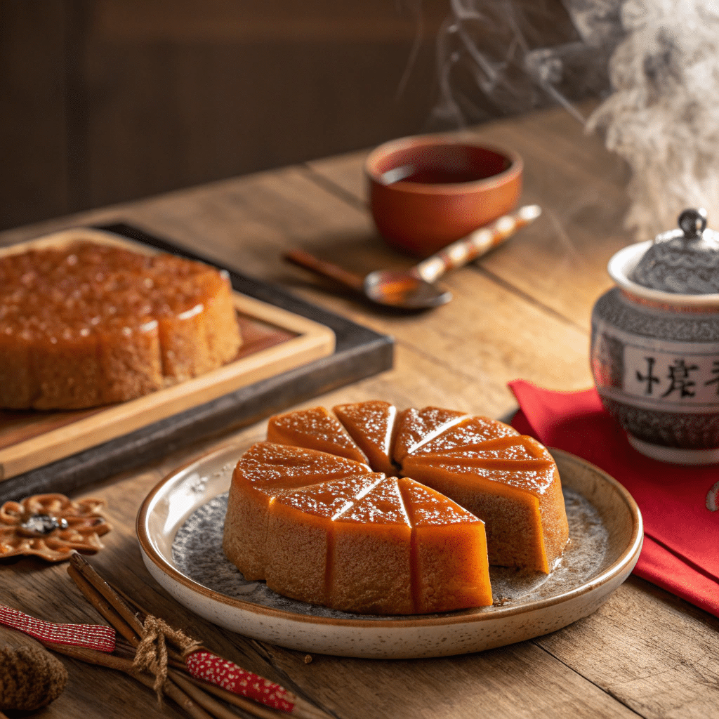 Chinese Nian Gao Sweet Rice Cake Recipe