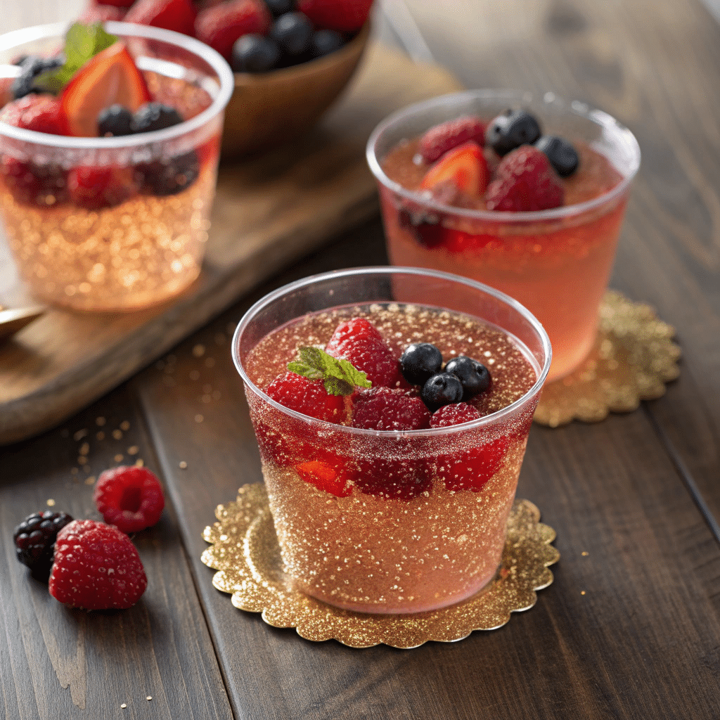 Sparkling Wine Jelly Cups Recipe