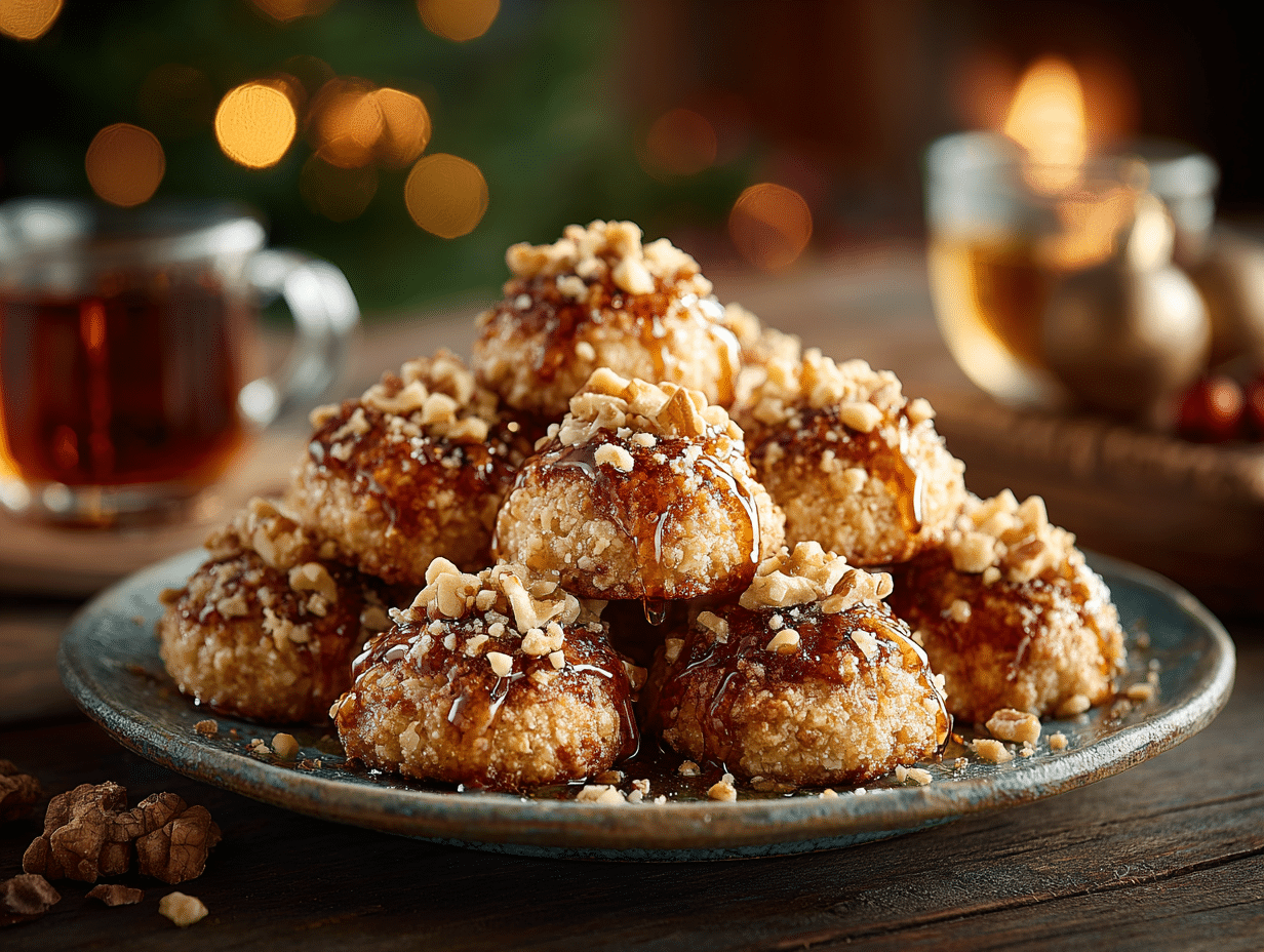 Greek Christmas Melomakarona Honey Walnut Cookies