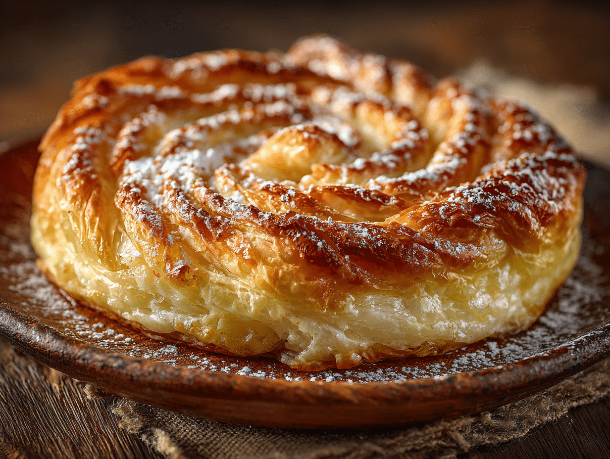 Bulgarian Banitsa Sweet Cheese Spiral Recipe
