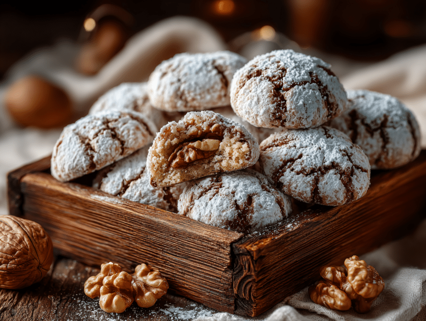 Serbian Orasnice Walnut Cookies Recipe