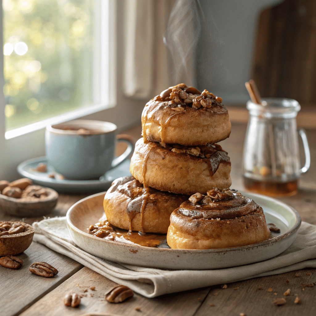 Maple Pecan Sticky Buns Recipe (Soft & Gooey)